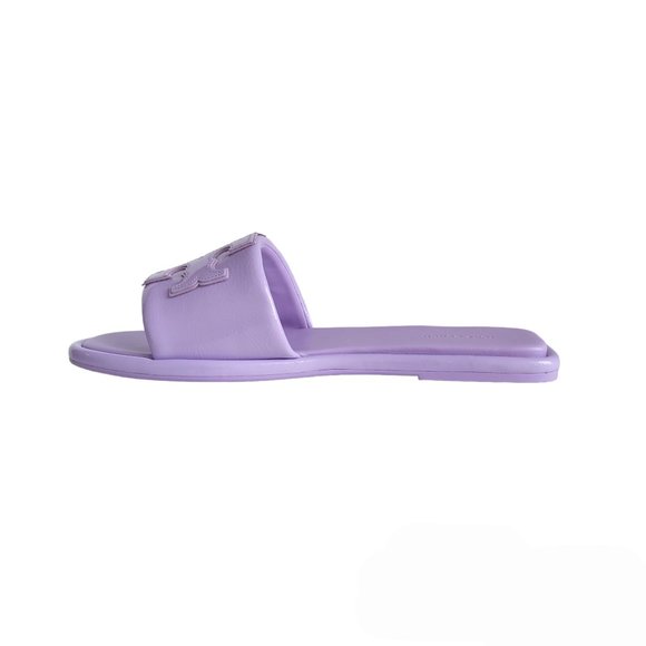 Tory Burch | Shoes | Tory Burch Double Sport T Slides Lavender Cloud ...